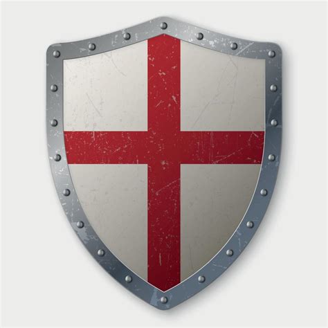 Crusader Shield Vector Art Icons And Graphics For Free Download
