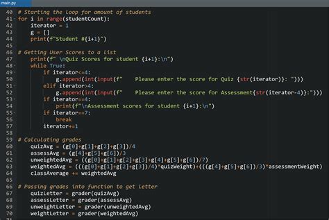 Python Project Grade Calculator Behance