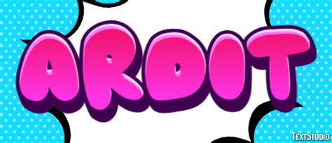 Ardit Text Effect And Logo Design Name