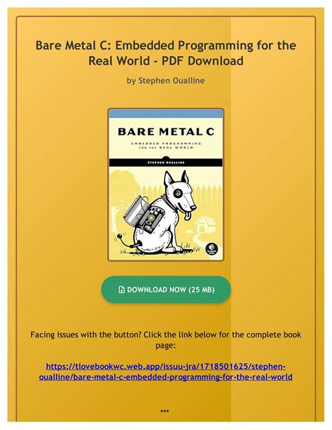 Free Pdf Bare Metal C Embedded Programming For The Real World By Stephen Oualline By Mozellvsi