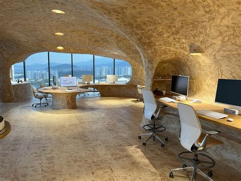 Javier Senosiain Arquitectos Creates Illuminated Cave Office In Mexico