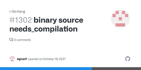 Binary Source Needscompilation · Issue 1302 · R Librlang · Github