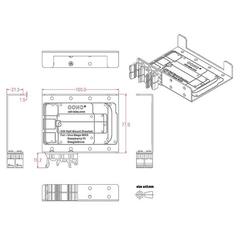 Din Rail Mount Bracket For Raspberry Pi And Arduino Industrial Control
