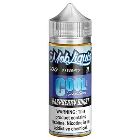 Best Cool Sensations By Mob Liquid Raspberry Burst 100ml 0mg For Sale