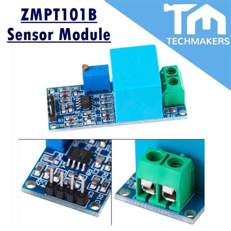 Ac Voltage Sensor Module Zmpt101b Single Phase Measuresense Ac Up To 250vac To Give 0~5v Adc