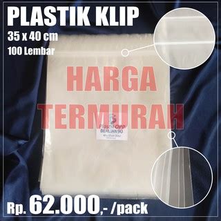 Jual Plastik Klip Plastik Bening Clip Ziplock X Cm Isi PCS Tebal Termurah Plastik
