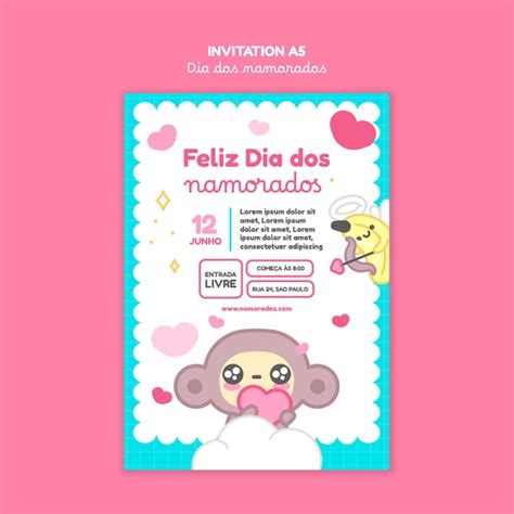 Dia Dos Namorados Projeto De Modelo Psd Premium