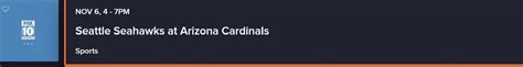 Seahawks Vs Cardinals Livestream How To Watch Nfl Week 9 Online Today
