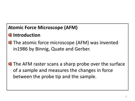 PPT Exploring Atomic Force Microscope Imaging Modes Working Principle PowerPoint