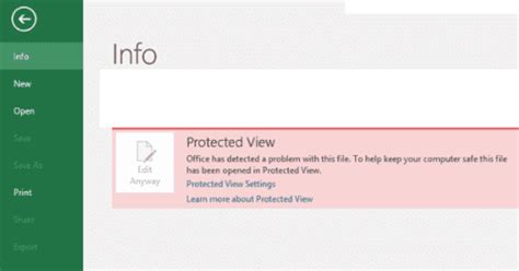 What Does Protected View Mean Technipages