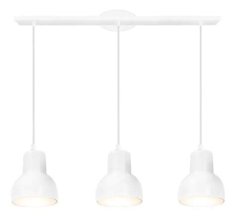 Lumin Ria Pendente Led De Teto Gioluce Vn Bl Ne Cor Branco V Mercadolivre