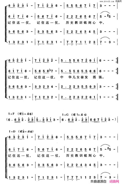记住这一仗邓永旺词刘普群曲记住这一仗邓永旺词 刘普群曲简谱 吉他弹唱