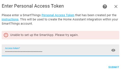 Smartthings Unable To Set Up The Smartapp Third Party Integrations