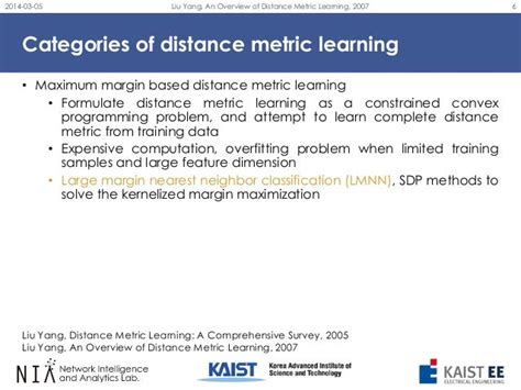 distance metric learning