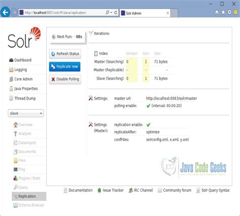 Apache Solr Replication Example Java Code Geeks