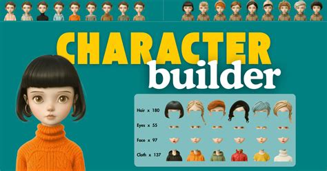 2d Character Creator Pack 230 Pre Made 2d Characters Psd 2d 캐릭터