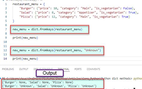 Python Dictionary Methods