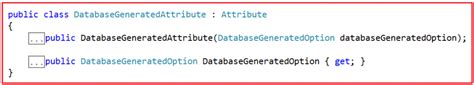 Databasegenerated Attribute In Entity Framework