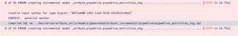 Postgres Normalization Uses Wrong Type For Pipedrive · Issue 19532