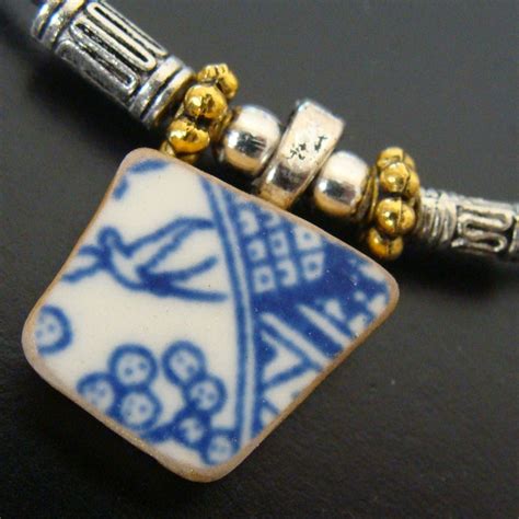 China Shard Necklace Etsy