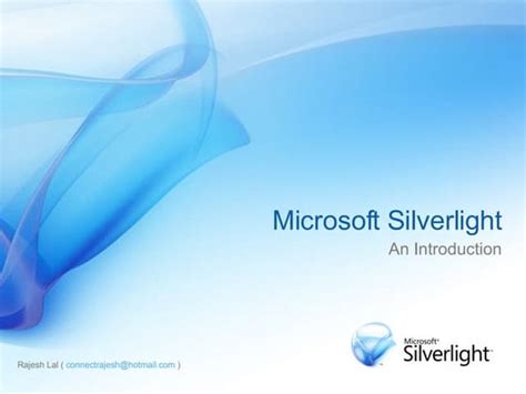 introduction to silverlight control 4 ppt