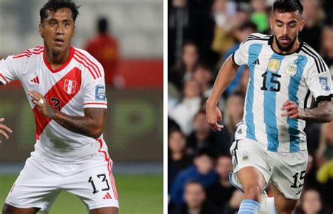 ¿a Qué Hora Juega Perú Vs Argentina Hoy En Vivo Por Las Eliminatorias