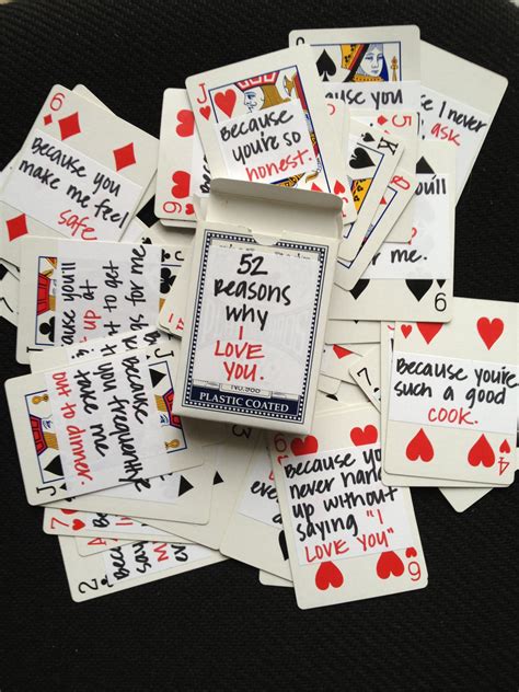 52 Reasons Why I Love You Cards Templates Free Artofit