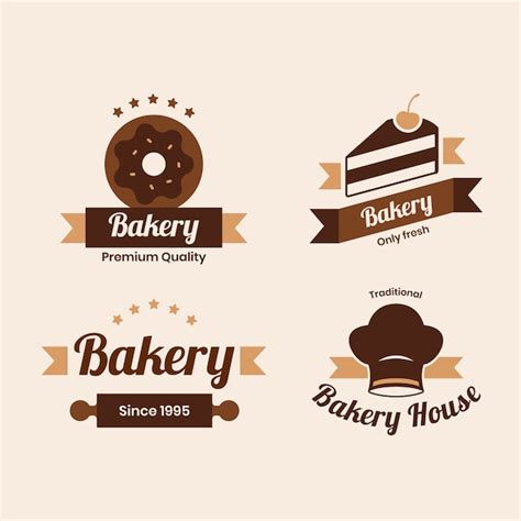 Logo De Panadería Retro Vector Premium