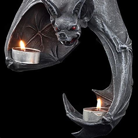 Bougeoir Gothique Chauve Souris • Satan Shop