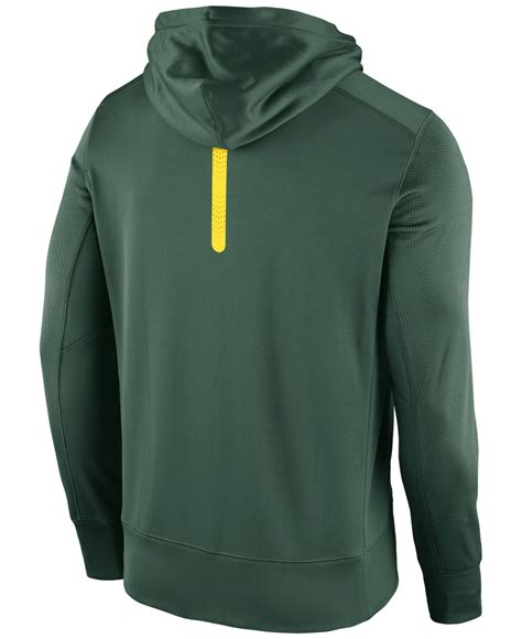 Nike Mens Oregon Ducks Sideline Ko Full Zip Hoodie In Green For Men Lyst