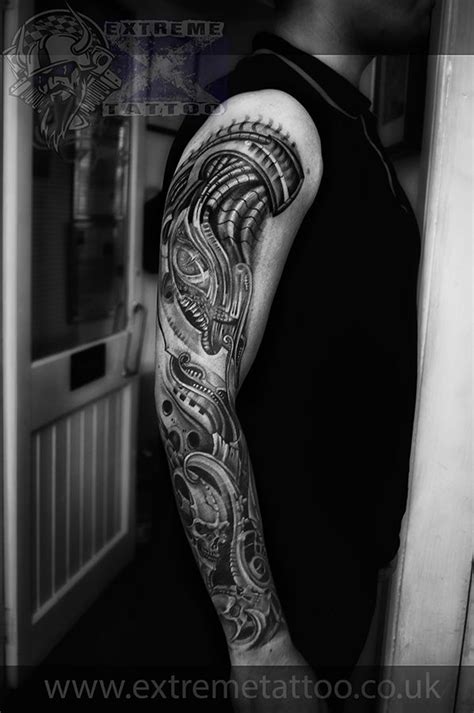Biomechanical Sleeve Tattoo In Progress Gabi Tomescu Extreme Tattoo