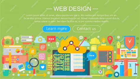 Premium Vector Web Design Infographic