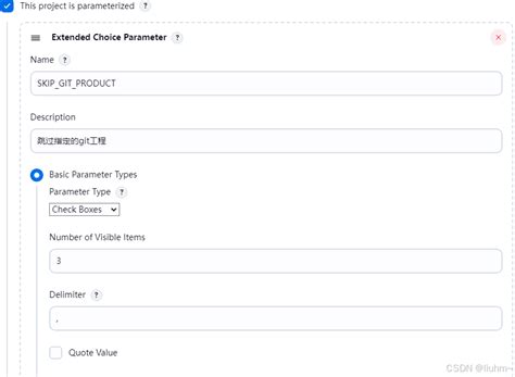 Jenkins参数化构建详解this Project Is Parameterized Csdn博客