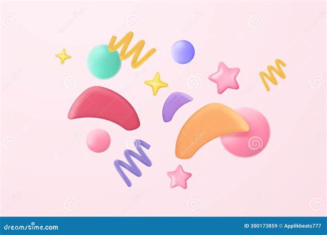 3d Party Poppers With Flying Confetti Firecracker Explodes With Ribbon