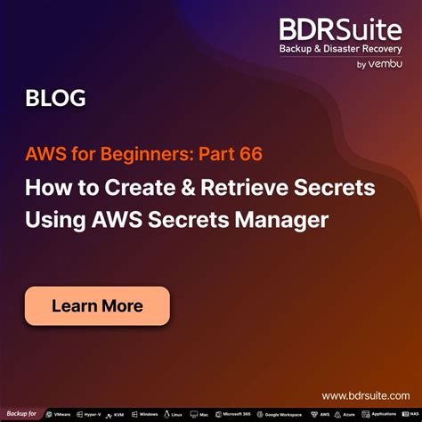 Vembu Technologies On Linkedin Aws Secretsmanager Datasecurity