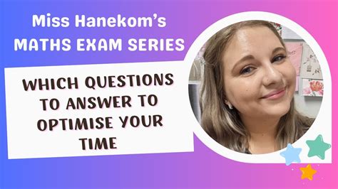 Maths Exam Series Which Questions To Answer To Optimise Your Time