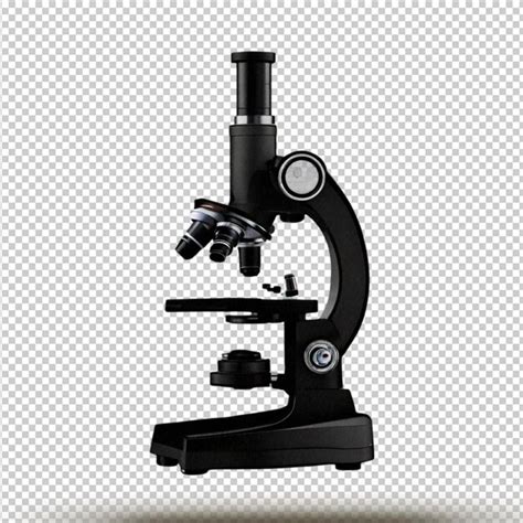 투명한 배경에 고립된 현미경 프리미엄 Ai 생성 Psd