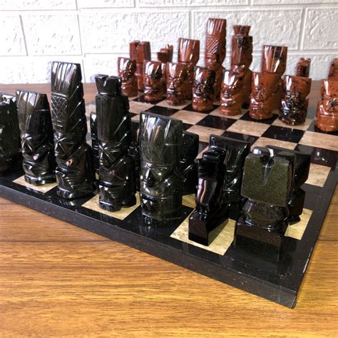 Mexican Onyx Chess Set Etsy