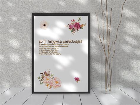 Speech Language Pathologist Definition Slp Gift Speech Etsy