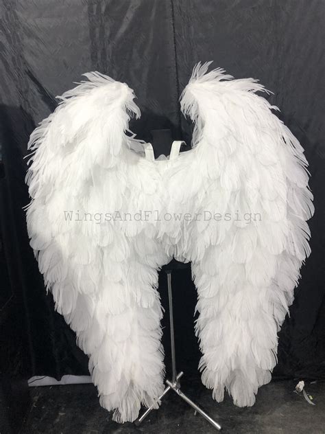 White Angel Wings Angel Wings Wedding Wings Victoria Secret Etsy