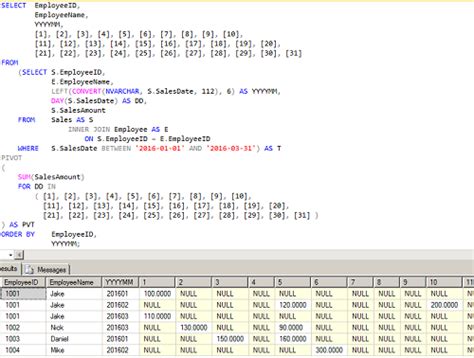 T Sql で Pivot（ピボット）を使って集計する 便利なt Sql＆クエリー集 Sql Server 入門