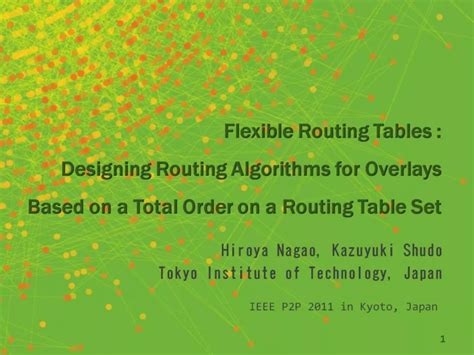Ieee P2p 2011 Flexible Routing Tables Ppt