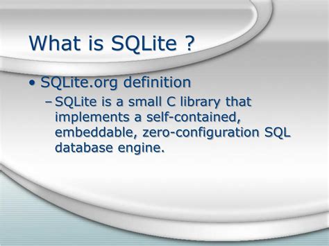 PPT PHP And SQLite PowerPoint Presentation Free Download ID