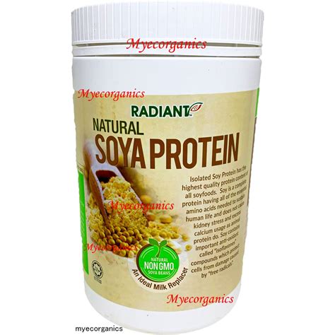 Radiant Natural Soya Protein Powder Non Gmo 300g Halal Exp 22022