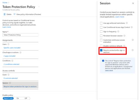 Token Protection In Azure Ad Conditional Access Preview Cloud Agent