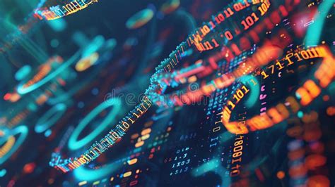 Abstract Digital Data Visualization Stock Illustration Illustration