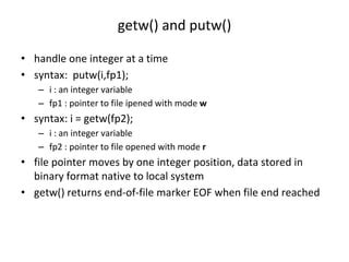 File Handling In C Programming For Beginners PPT