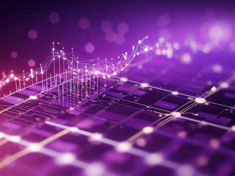 Premium AI Image Statistical Data Processing Over Grid Visual