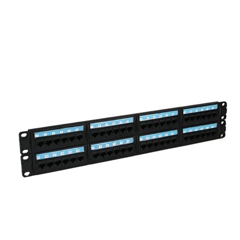 2u Cat 6 UTP 48 Port With Module Removable Unshielded Patch Panel China UTP 48 Port Patch