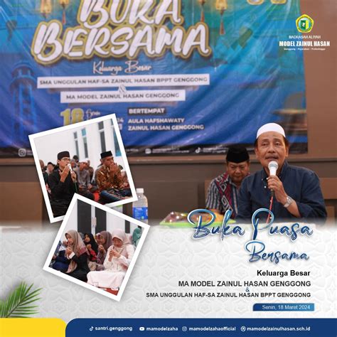 Buka Bersama Ketua Yayasan Hafshawaty Pesantren Zainul Hasan Genggong